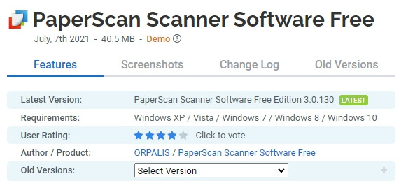 PaperScan Scanner Software Free 무료 다운로드