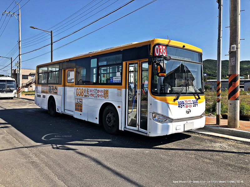 대차 후 도로변에 세워진 백마운수 자일대우 NEW BS106 마을버스 外