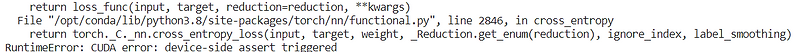 Error Runtimeerror Cuda Error Device Side Assert Triggered 8582