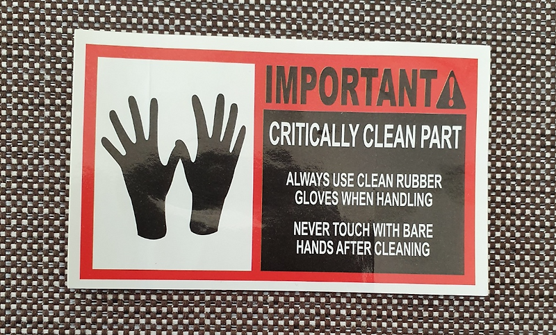 산업 현장의 품질 UP! "FRAGILE" & "CRITICALLY CLEAN PART" 스티커 제작하는 곳을 소개합니다.