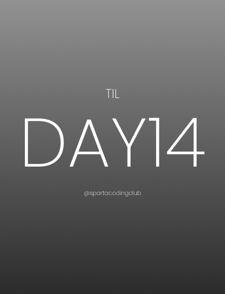 [TIL] 내배캠 Day14