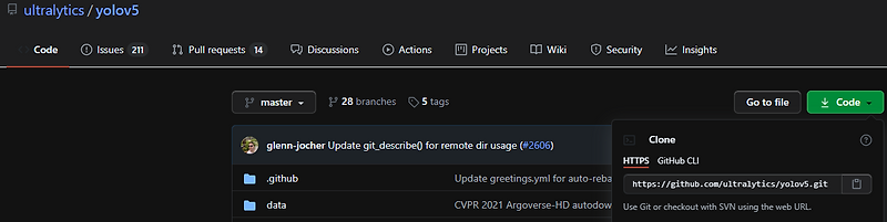 YOLO v5 Pretrained Pytorch 모델 사용하기
