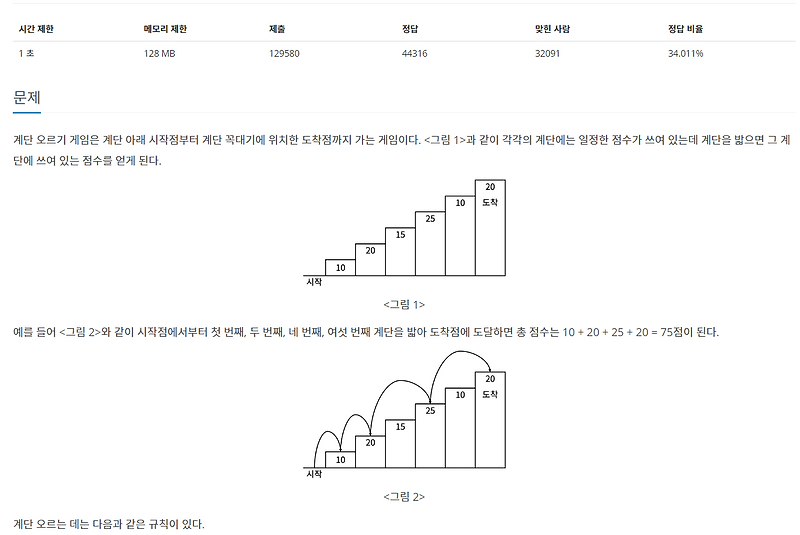 [백준] 2579번 계단오르기 (Python)