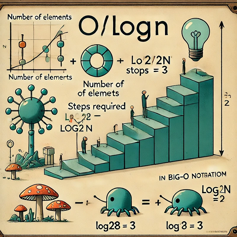 [Algorithm] O(logN) == O(log₂N)