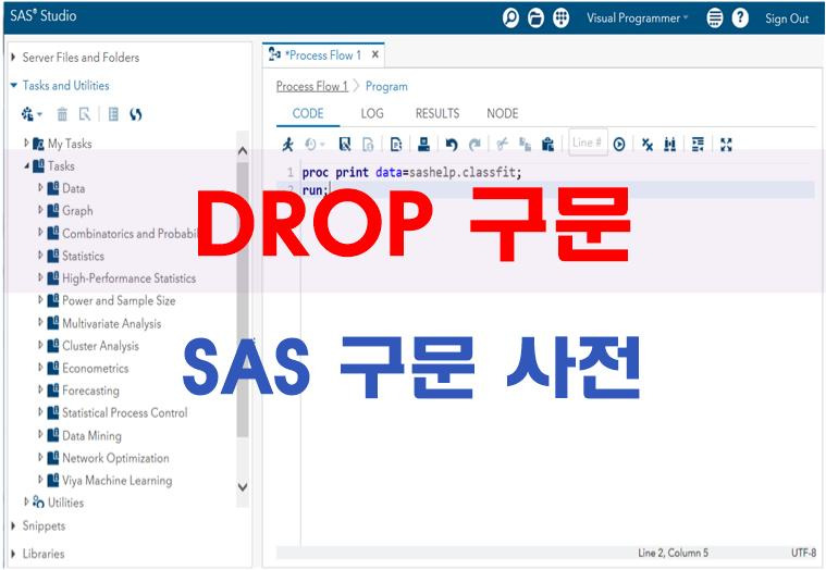 【SAS Statement】 DROP 구문