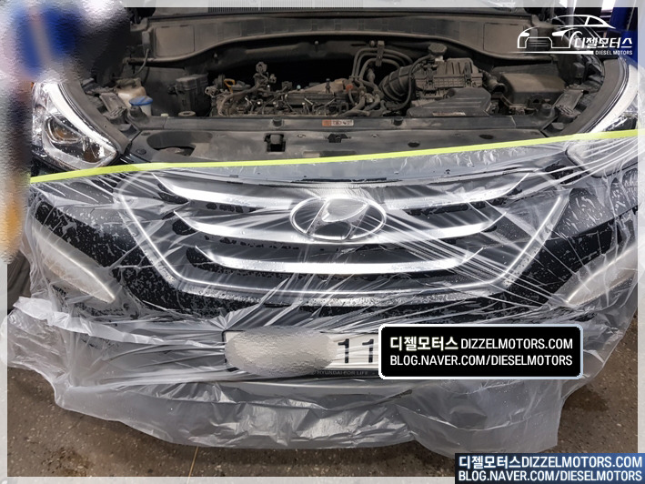 싼타페 DM/4종 클리닝 셋트 작업 방문-인젝터 클리닝,흡기 클리닝,밸브 클리닝,DPF 탈거 클리닝,BBN 카본 수소 클리닝