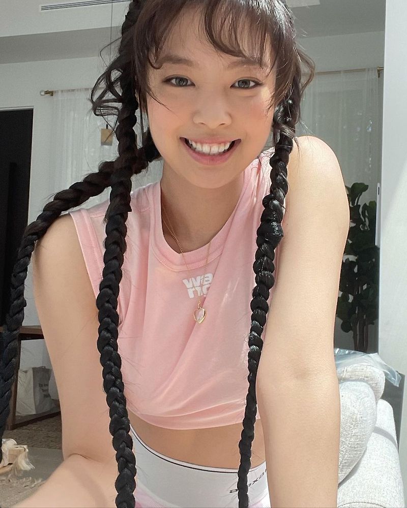 Blackpink Jennie Pigtail Hair Styling | KpopCelebs
