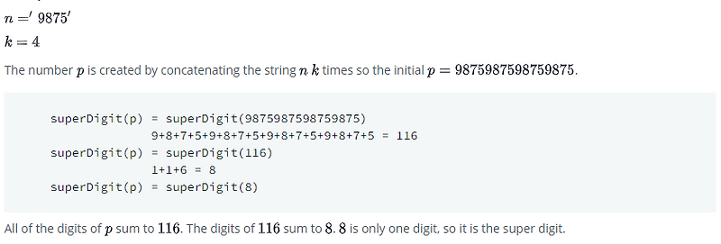 [HACKERRANK] - Recursive Digit Sum