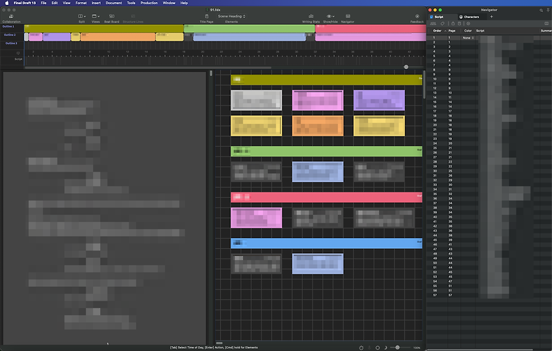 final draft 13 사용 중
