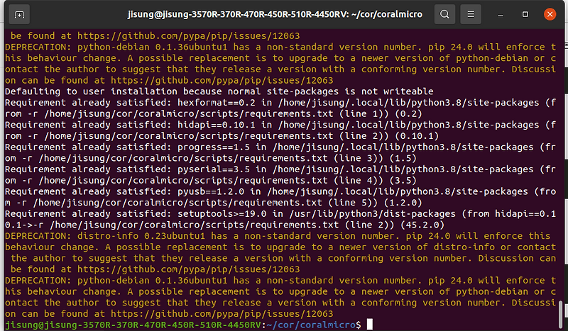 Coral dev board micro