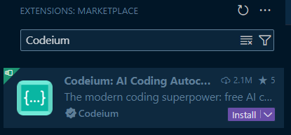 AI VS Code 코드 자동 완성 플러그인 비교 및 Codeium 사용법