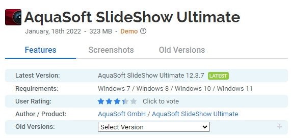 AquaSoft SlideShow Ultimate 무료 다운로드