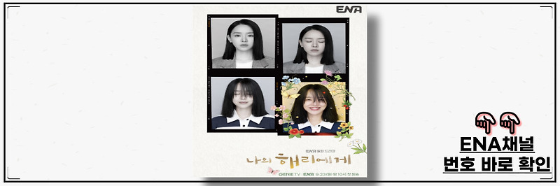 나의 해리에게 방송 및 ott 정보 등장인물 신혜선 이진욱 주연 ENA 월화 드라마 지금 보기