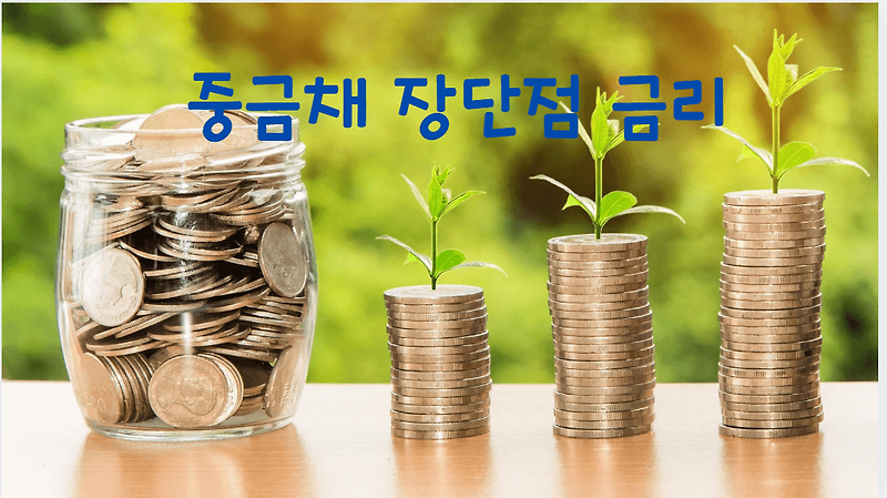 중금채 IBK기업은행 뜻 특징 장단점 금리