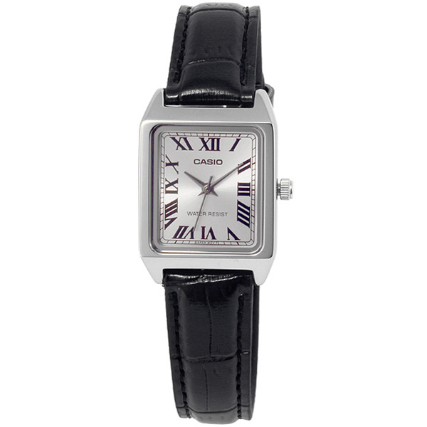 카시오 LTP-V007L-7B1 여성 스퀘어 가죽 시계 세일