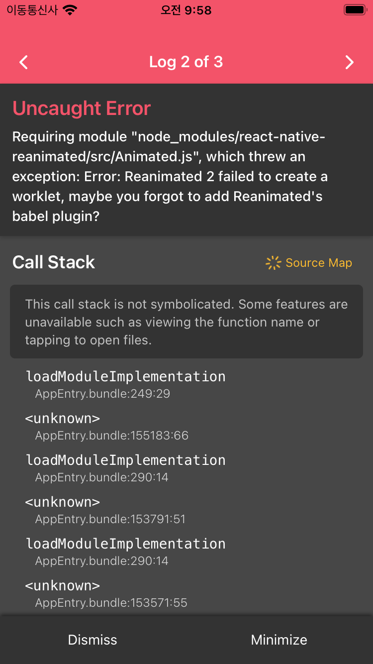 Reanimated 2 failed to create a worklet, maybe you forgot to add Reanimated's babel plugin?