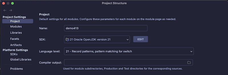 java: error: release version 21 not supported