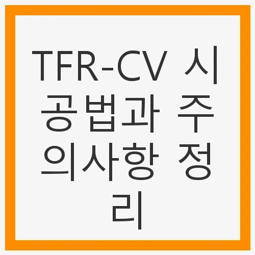 TFR-CV 시공법과 주의사항 정리 - 배수 문제 해결을 위한 전문 가이드