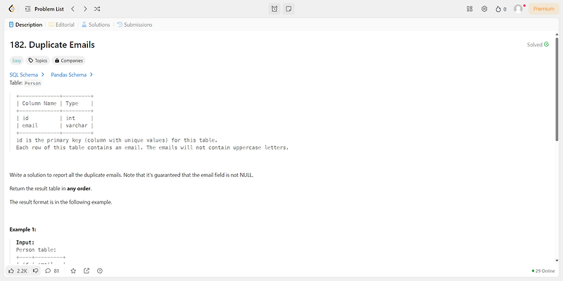 [LeetCode] 182. Duplicate Emails