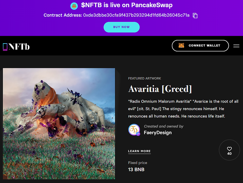 NFTB 마켓플레이스에 대한 바이낸스(BNB)의 스포트라이트