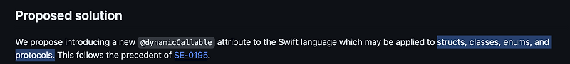 [iOS - swift] @dynamicCallable 개념 (dynamicallyCall)