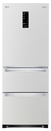 LG전자 디오스 김치톡톡 스탠드형 3도어 김치냉장고 327L K337W143 방문설치