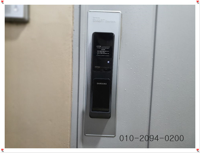 인터폰도어락설치/경기 고양시 일산 덕양구 행신동 소만마을 성원6차아파트 코콤비디오폰KCV-434와 삼성도어락740교체설치입니다