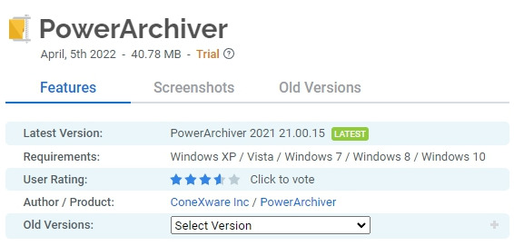 PowerArchiver 무료 다운로드