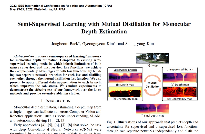 [ICRA 2022] Semi-Supervised Learning with Mutual Distillation for ...