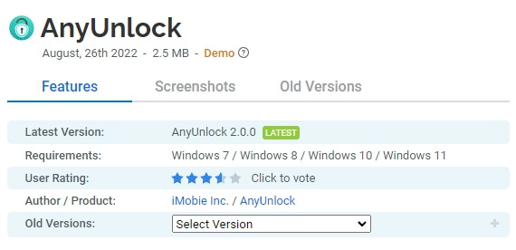 AnyUnlock 무료 다운로드