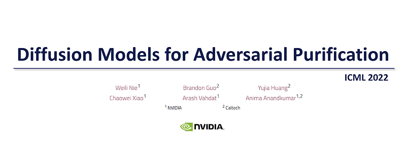 [논문 리뷰] Diffusion Models for Adversarial Purification — 꾸준한 성장일기