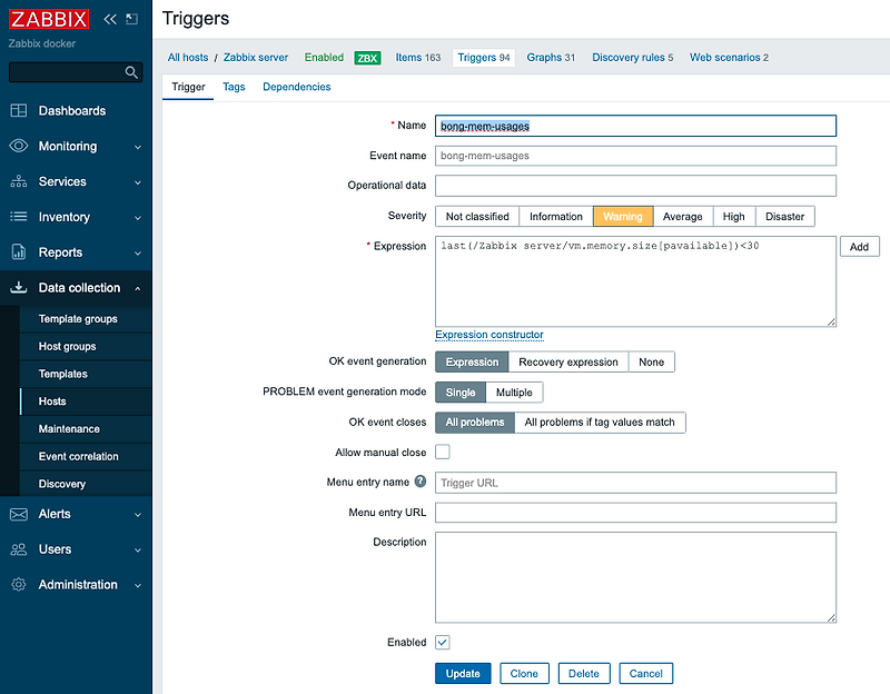 [ZABBIX] Externel Check monitoring - items #4. - 선우하마 블로그
