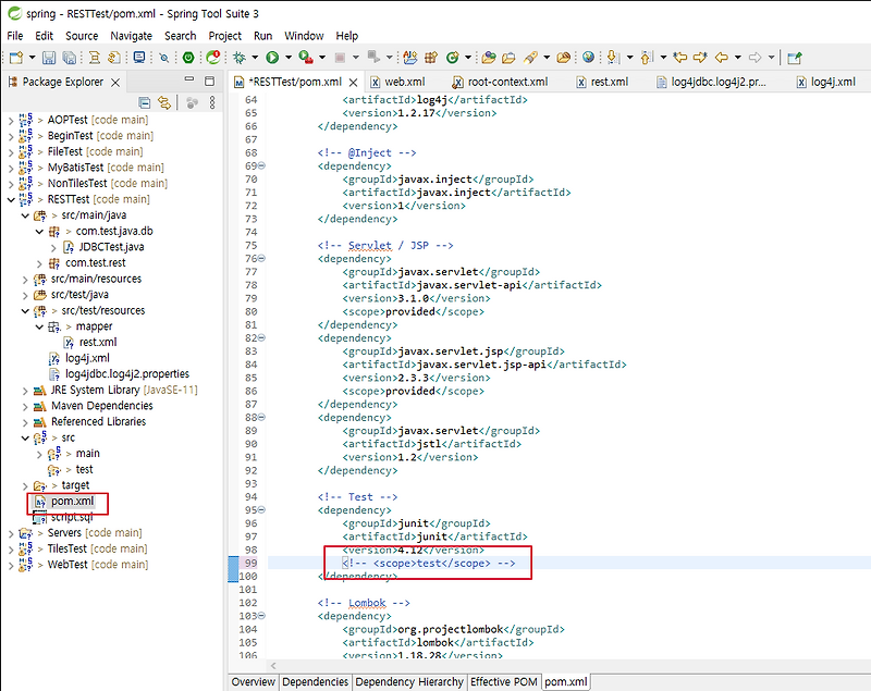 REST API, 설정 테스트, AWS jar 추가하기, REST Client Tool