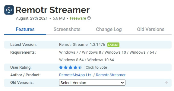 Remotr Streamer 무료 다운로드