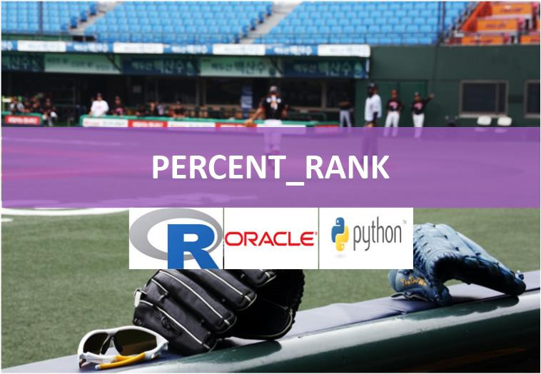 PERCENT_RANK 오라클 함수 [Oracle, Pandas, R Prog, Dplyr, Sqldf, Pandasql, Data.Table, DuckDB]