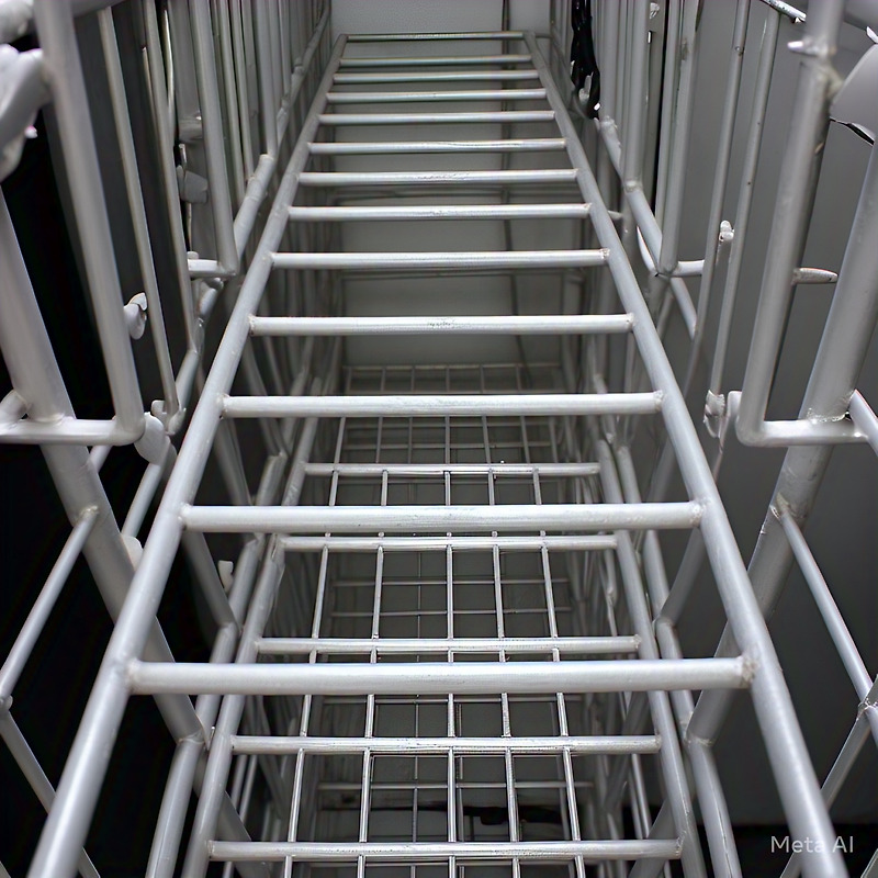 Aluminium Cage ladder