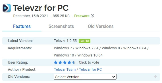 Televzr for PC 무료 다운로드