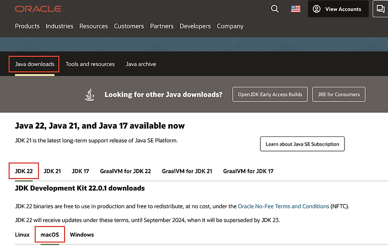 [Mac OS / JAVA] 맥북, Mac OS에서 JDK 설치하기