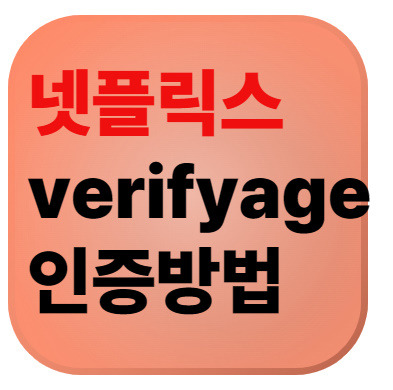 넷플릭스 verifyage 인증 방법