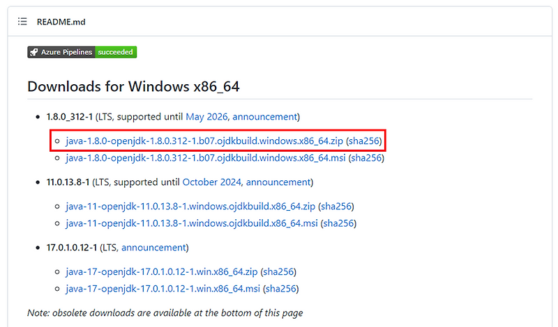 [Java] OpenJDK 1.8 설치 및 환경 설정 방법-Windows10