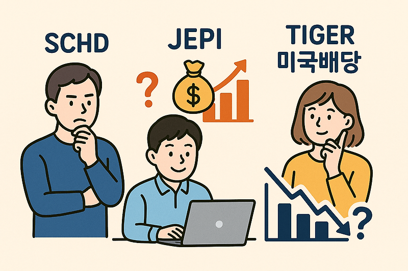 💰 SCHD, JEPI, 그리고 TIGER 미국배당 ETF! 무엇이 다를까?