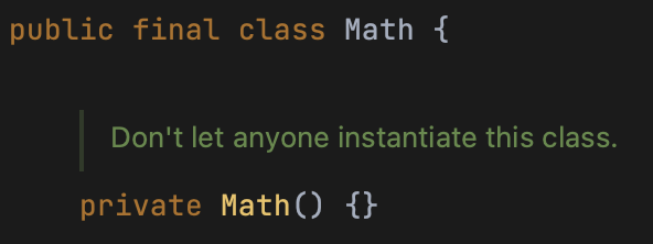 [Effective Java : Item 4] 인스턴스화를 막으려거든 private 생성자를 사용하라