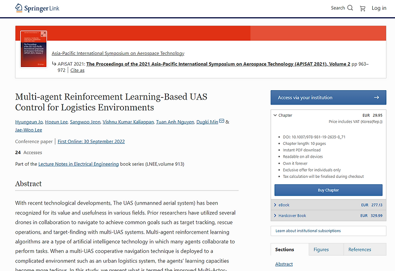 [Paper] Multi-agent Reinforcement Learning-Based UAS Control for ...
