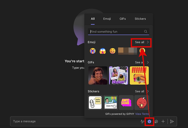 Microsoft Teams 이모지 추가 생성 방법 :: Benjamin's Note