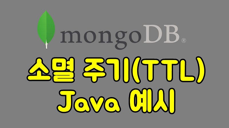 몽고DB(MongoDB) 소멸 주기(Time to Live, TTL) Java 예시