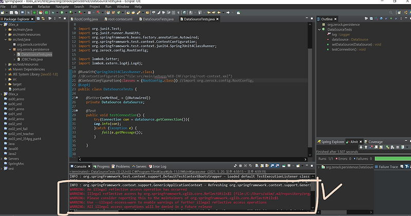 JunitTest / WARNING: An illegal reflective access operation has occurred