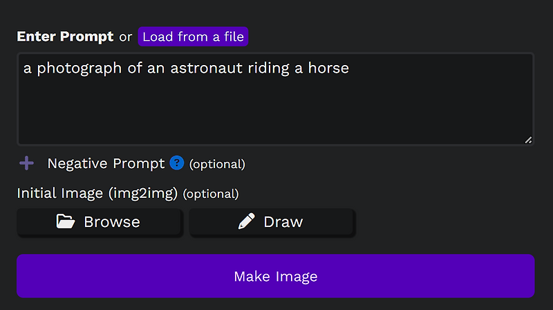 Easy Diffusion 메뉴
