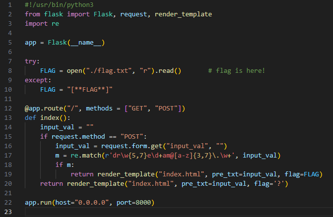 [웹해킹] dreamhack - ex-reg-ex — undefined_dev