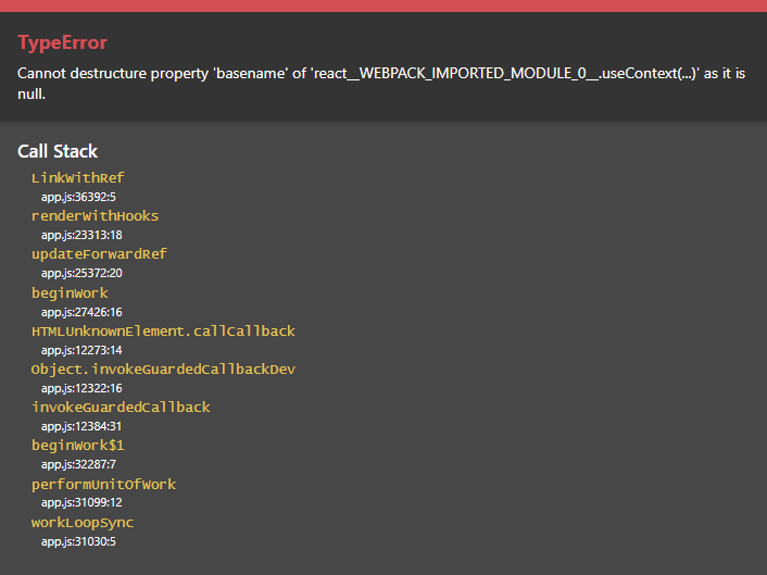 react_WEBPACK_IMPORTTTED_MODULE_0_.useContext(...) 에러