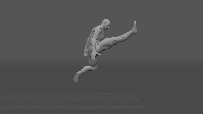 Autophysics Pipeline Tutorial How to Make a Jump Kick in Cascadeur - 캐공방TV